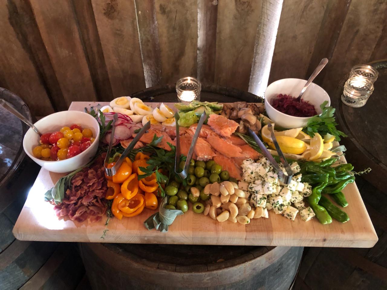 Roasted Salmon Board | TURF Catering + Kitchen